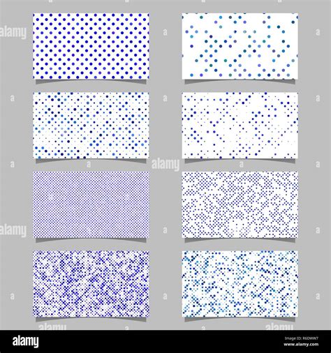 Abstract Circle Pattern Mosaic Card Background Template Set Vector Design Stock Vector Image
