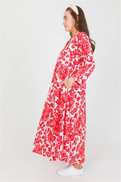 Calypso Maxi Red New Arrivals The Blue Door Boutique