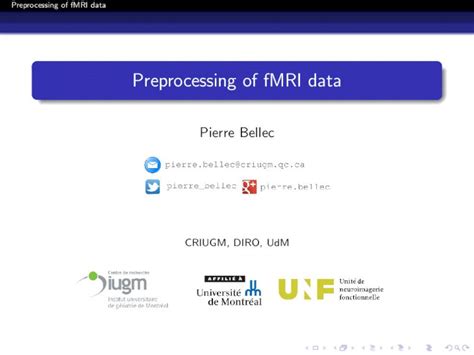 Pdf Preprocessing Of Fmri Data Amazon S3 · Preprocessing Of Fmri