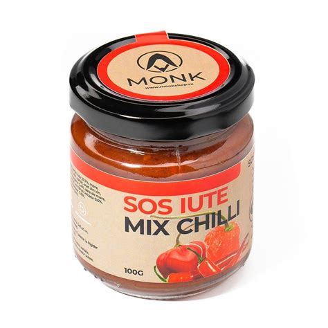 Monk Sos Iute Mix Chilli 200g Pret Monk Sos Iute Mix Chilli 200g