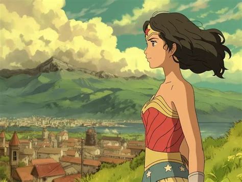 지브리 스타일의 슈퍼히어로들 만화