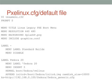 Ppt Creating A Legacy And Efi Pxe Server Using Pxelinux Powerpoint Presentation Id1881173