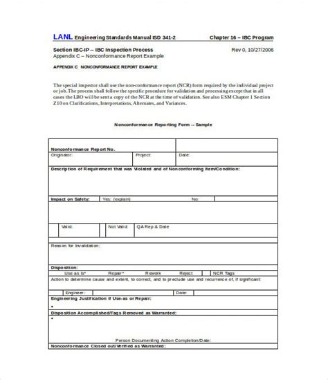 25 Non Conformance Report Templates Pdf Docs Word Pages
