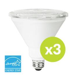 Focus On Energy Marketplace TCP Floodlight PAR38 Dimmable 90W Warm White LED 3 Pack Focus