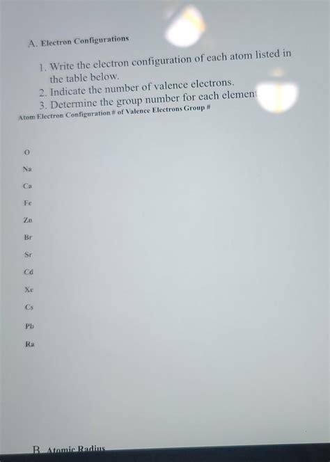 Solved A Electron Configurations Write The Electron Chegg