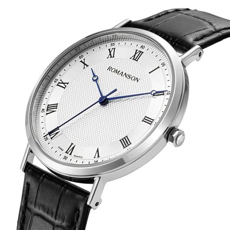 Romanson로만손 카이로스 클래식 논데이트 블랙 가죽시계 Sivillage 에스아이빌리지