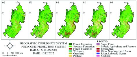 Lulc Maps Generated On The Gee Platform Using Random Forest Classifier Download Scientific