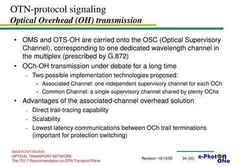 Ppt Optical Transport Network The Itu T Recommendations On Otn