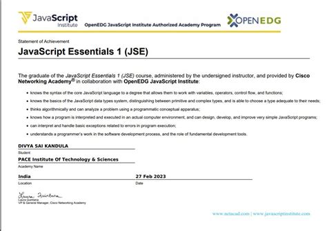 Divya Sai Kandula On Linkedin Javascript Cisco Paceits