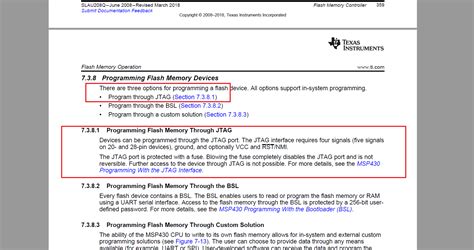 Msp430f5438a Reading Serial Number Stored In Msp430f5438a Flash Memory Using Jtag Communication