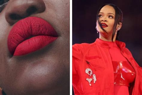 Rihannas Viral Halftime Show Lipstick May Be The Reddest Red Ever