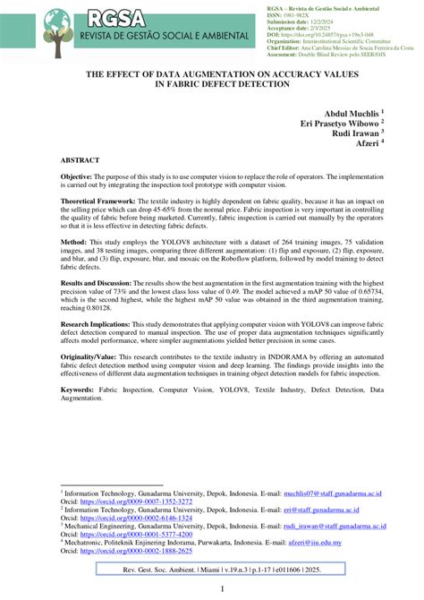 Pdf The Effect Of Data Augmentation On Accuracy Values In Fabric