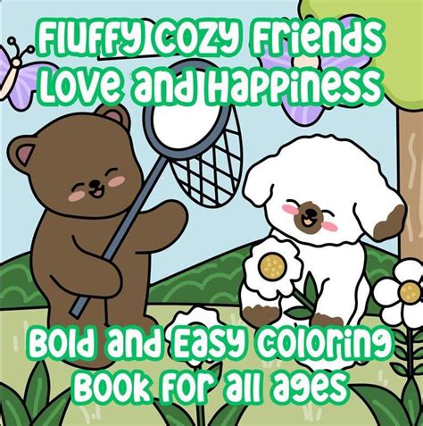 Coco Wyo Cozy Fluffy Friends Coloring Book By Coco Wyo Cute Printable Pages 30 Pages Digital