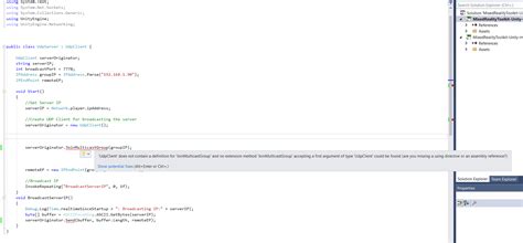 Udp Doesn T Have Any Methods R Unity D