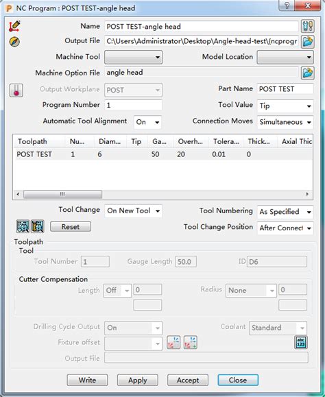solved postprocessor question of four axis with angle head autodesk