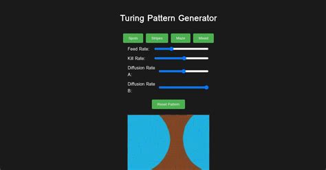 Turing Pattern Generator