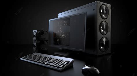 검정색 바탕에 검정색 바탕 화면 모니터 및 키보드 스톡 비디오 3d 렌더링 Pc 설정 고화질 사진 사진 배경 일러스트 및 사진 무료 다운로드 Pngtree