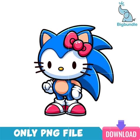 Sonic Hello Kitty Png Bigbundlesvg