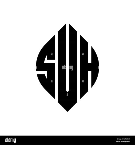 Svh Circle Letter Logo Design With Circle And Ellipse Shape Svh Ellipse Letters With
