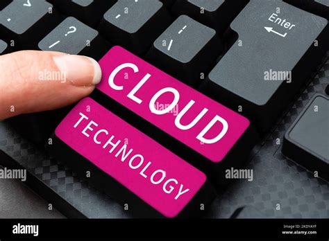 Conceptual Caption Cloud Technology Business Showcase On Demand Availability Of Computer System