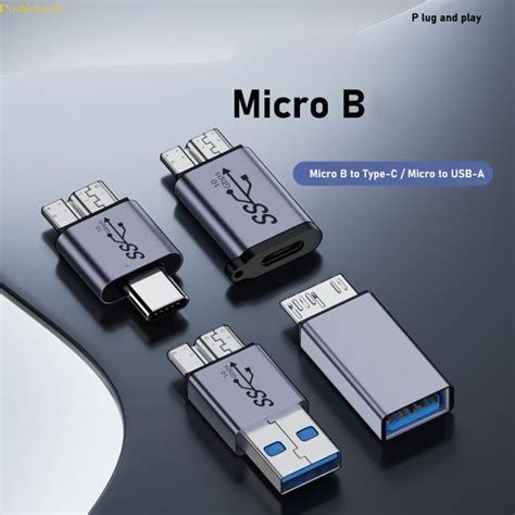 Doublebuy อะแดปเตอร์แปลง Usb3 0 Type C ตัวเมีย เป็น Microb ตัวผู้ 10gbps Usb C เป็น Microb
