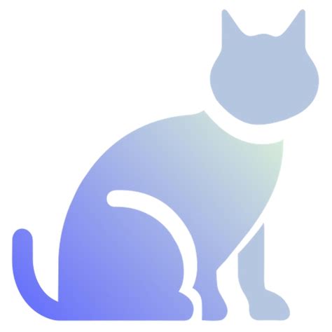 Premium Vector Cat Icon Colored Shapes Gradient