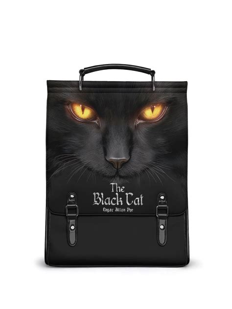 The Black Cat Leather Backpack Lettoria