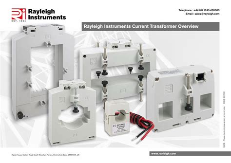 Pdf Rayleigh Instruments Current Transformers Overview Dokumentips