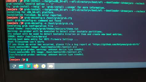 Manjaro Disappeared From Grub Boot Menu In Double Boot Support Manjaro Linux Forum