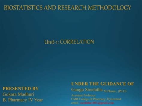 Correlation Pptx Physics Science