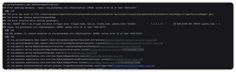 Bug Dao Pg Does Not Support On Duplicate Key Update Syntax · Issue