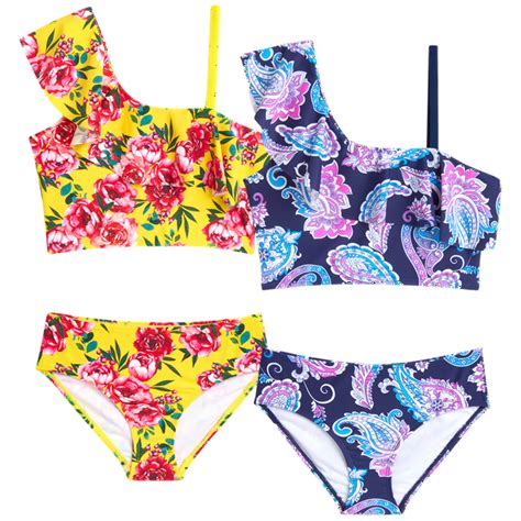 Kanu Surf Floral Upf 50 Quick Dry Swimsuit Sets Girls