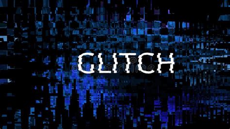 Glitch Background System Crash Broadcast Error Technical Problem 3d Rendering Stock