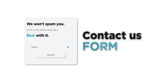 Simple Contact Us Form Using Html And Css Youtube