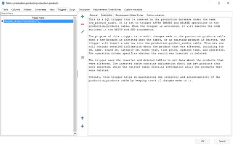 easily generate descriptions for triggers views and procedures with erbuilder s new generative