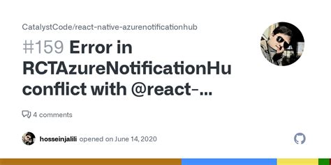 Error In Rctazurenotificationhubmanager Conflict With React Native