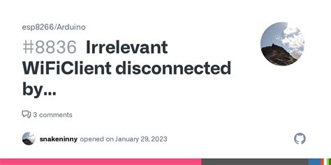 Irrelevant Wificlient Disconnected By Espupdateupdate · Issue 8836 · Esp8266arduino · Github