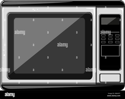 Timer Microwave Kitchen Cartoon Vector Illustration Stock Vector Image