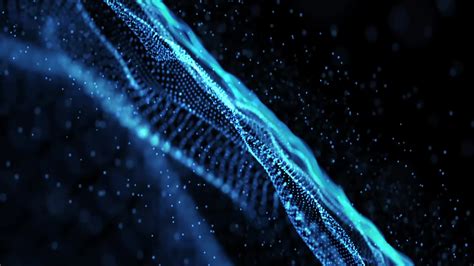 Abstract Digital Particle Wave Background 2385018 Stock Video At Vecteezy