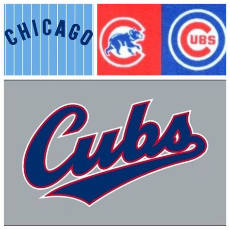 Chicago Cubs Logo In Red White Blue And Grey Chicago Cubs