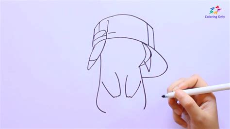 How To Draw Pikachu Wearing Ash S Hat In Easy Steps