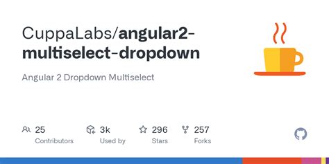 Github Cuppalabsangular2 Multiselect Dropdown Angular 2 Dropdown