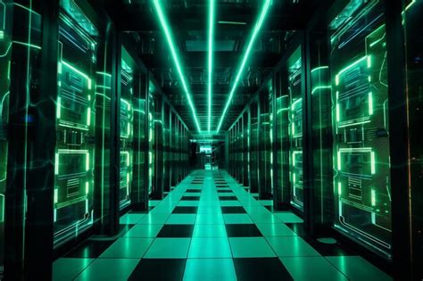 Modern Computing Connectivity Database And Server Security In A Networking Center Premium Ai