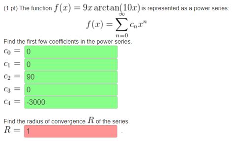 Solved The Function Below Is Represented As A Power Chegg Com