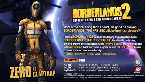 Borderlands 2 Shift Codes 2025 Charles H Taylor