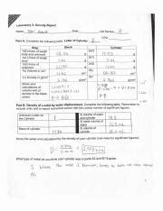 Laboratory Density Report Pdf Course Hero