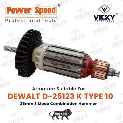 For Combination Hammer D 25123 K Type 10 Dewalt Armature By Powerspeed