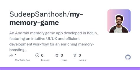 Github Sudeepsanthoshmy Memory Game An Android Memory Game App Developed In Kotlin