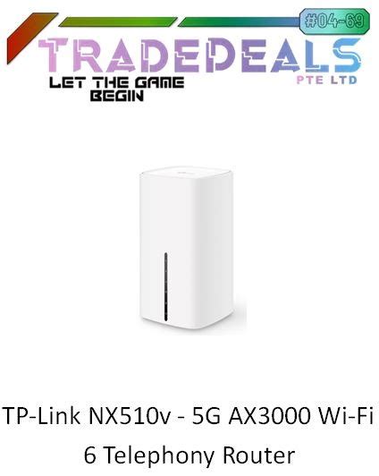TP Link NX510v 5G AX3000 Wi Fi 6 Telephony Router Computers Tech Parts Accessories