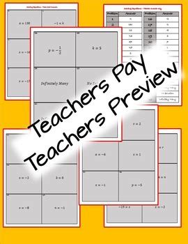 Solving Equations Task Cards By Algebra Maestro TPT